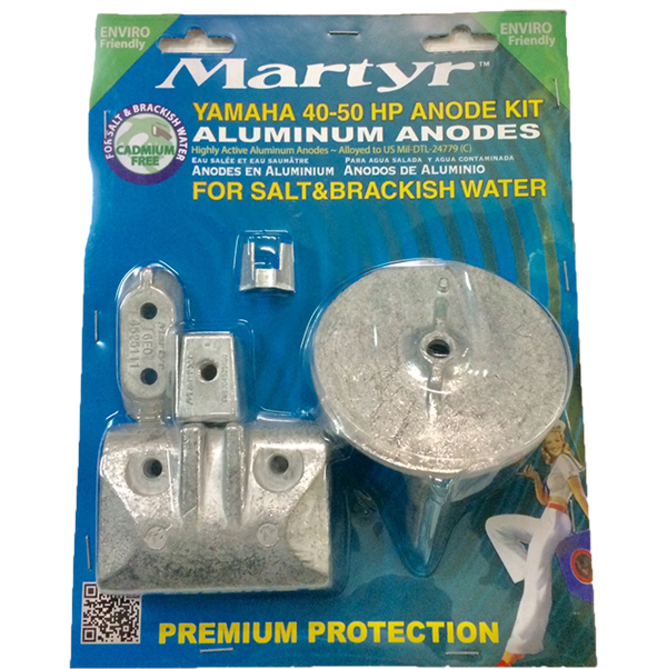 Yamaha 40-50hp anode kit | Nautica Illiano