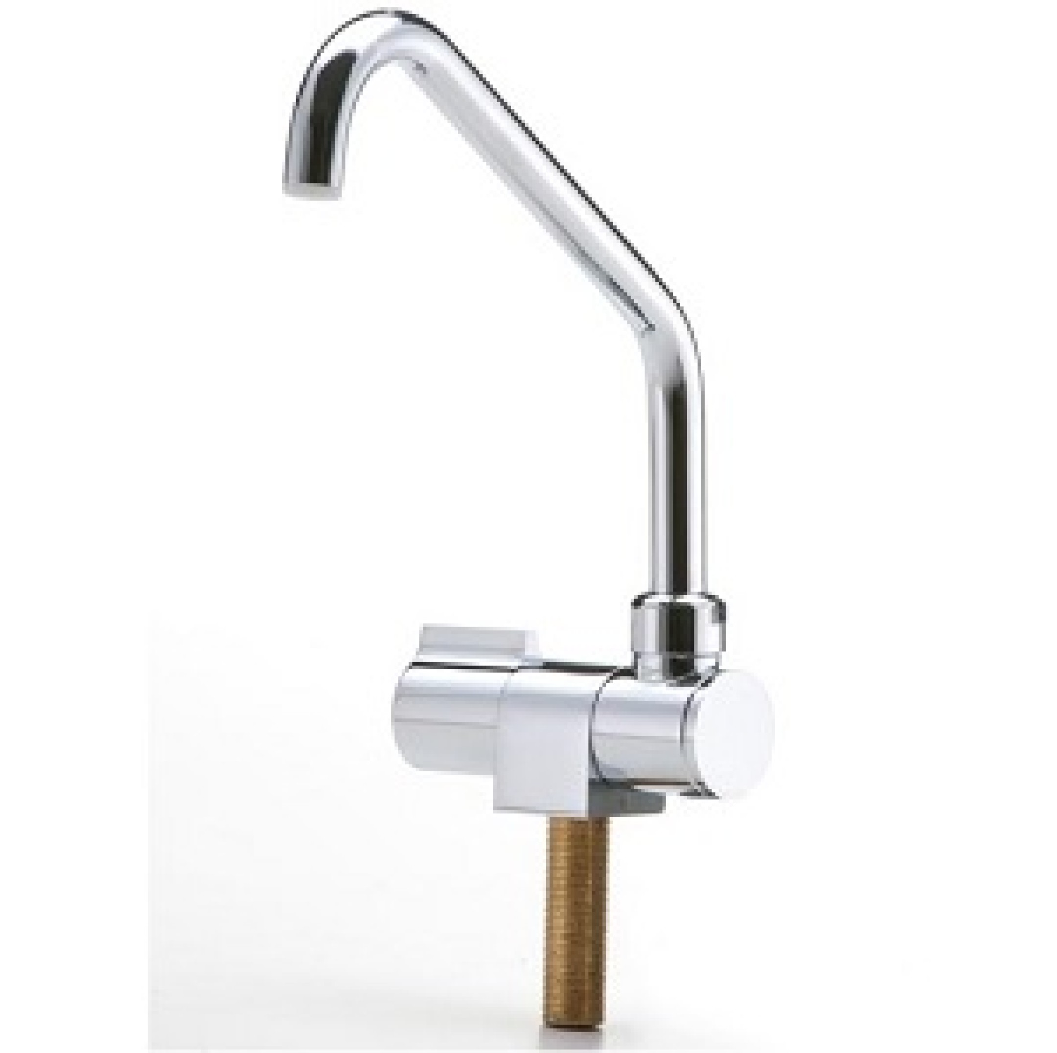 Chrome-plated brass fold-down tap | Nautica Illiano