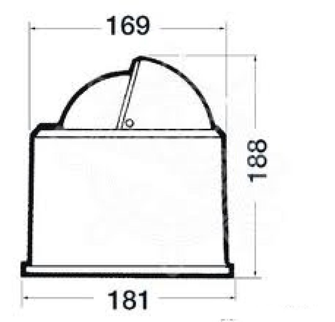 Riviera compass, WHITE STAR BW2 series, high speed, 181 mm, with ...