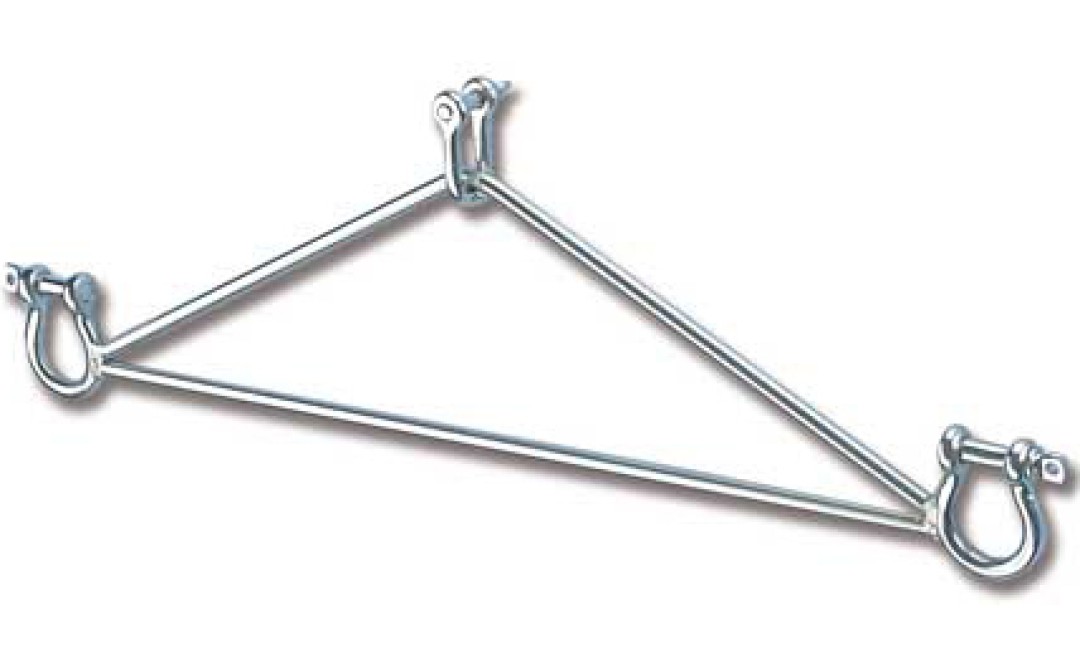 Walkways Stainless steel support triangle 3 shackles | Nautica Illiano